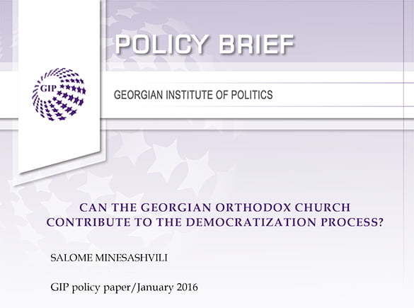 Can The Georgian Orthodox Church Contribute To The Democratization ...